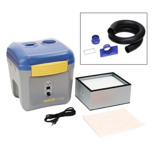 Extractor Hakko FA-430 con ducto y boquilla rectangular
