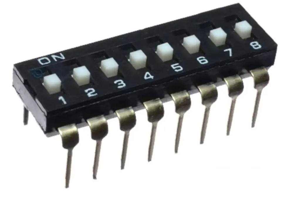 DIP switch 8 interruptores