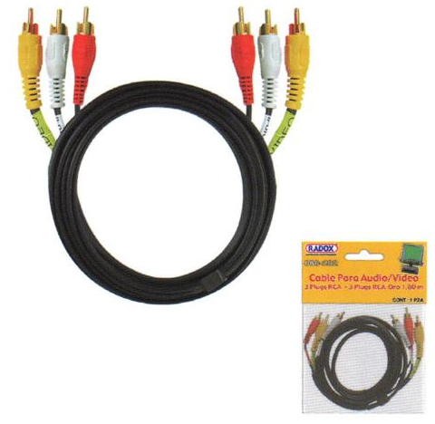 Cable para audio y video 1.8m